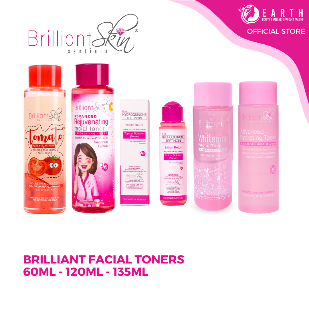BRILLIANT SKIN FACIAL TONER 60ML - 120ML - 135ML | Shopee Philippines
