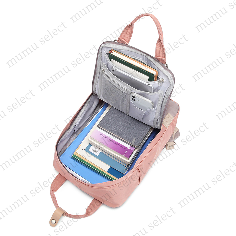 【High-End Mumu】 M680 Quality Nylon Waterproof Back Pack Woman Students ...