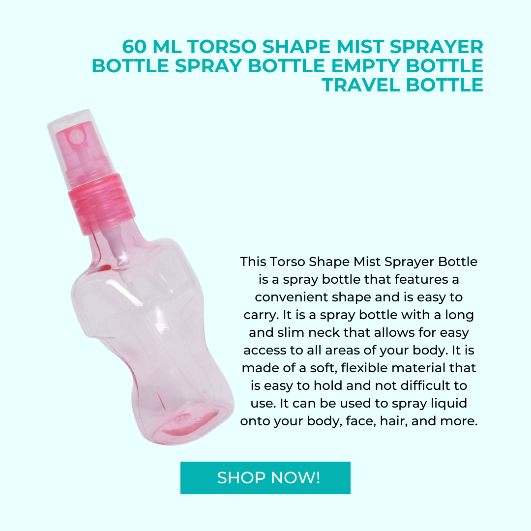 Groovy 60 ML Torso Shape Mist Sprayer Bottle Spray Bottle Empty Bottle ...