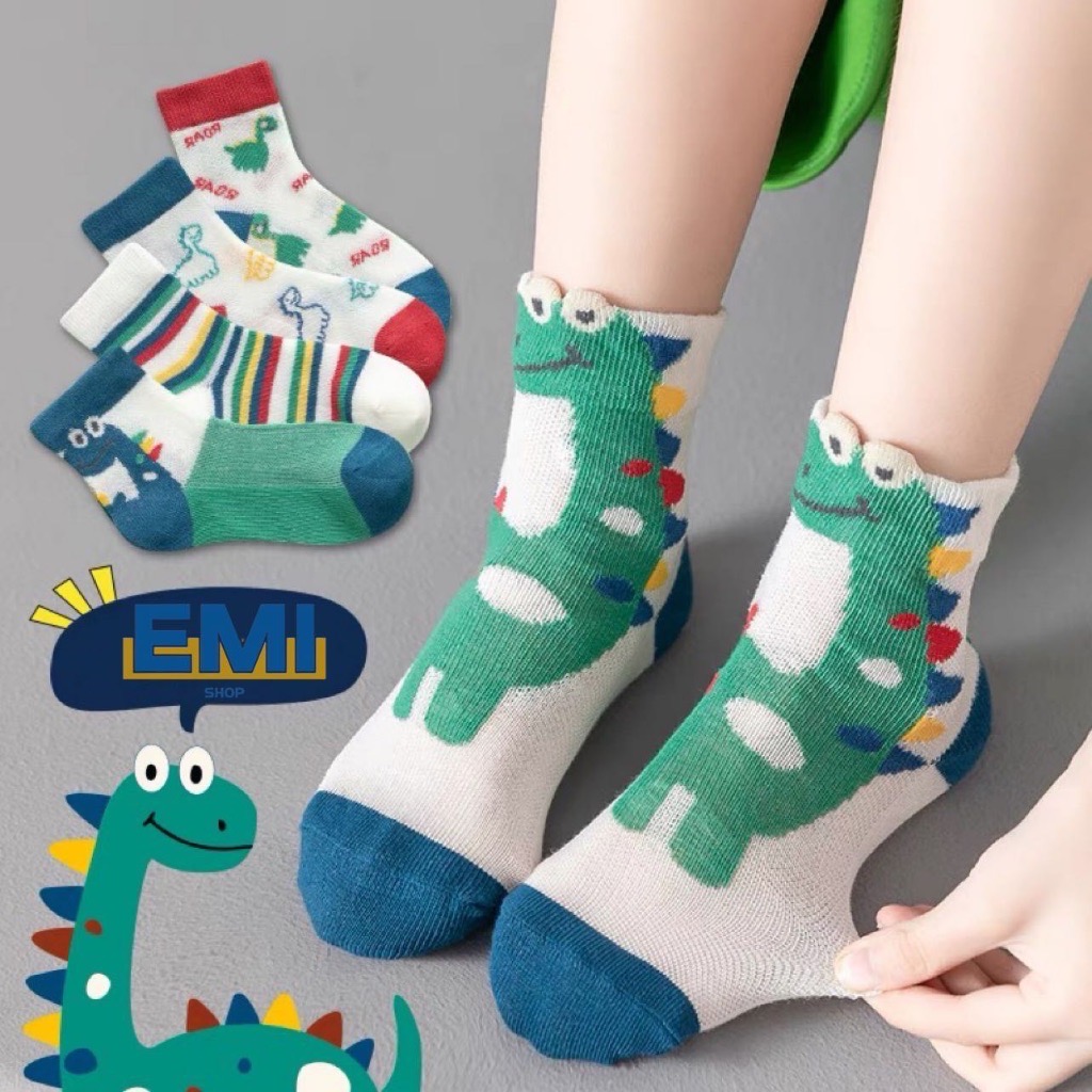 Emi 5Pair Kid's Socks Cotton Cartoon Warm Cute Ladies Girls Socks ...