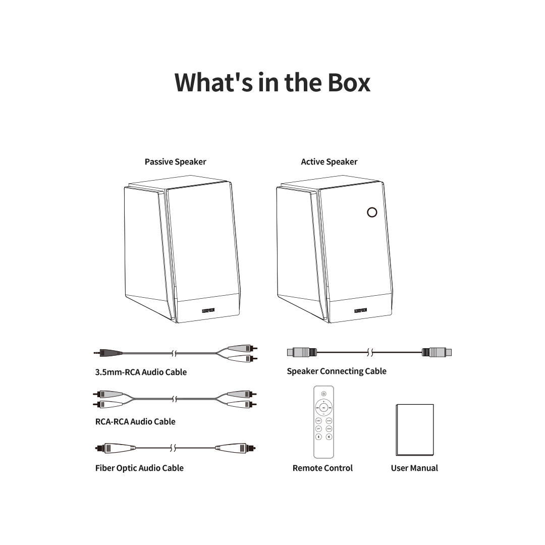 Edifier R1855DB matte black SPEAKERS Active 2.0 Bluetooth Bookshelf ...