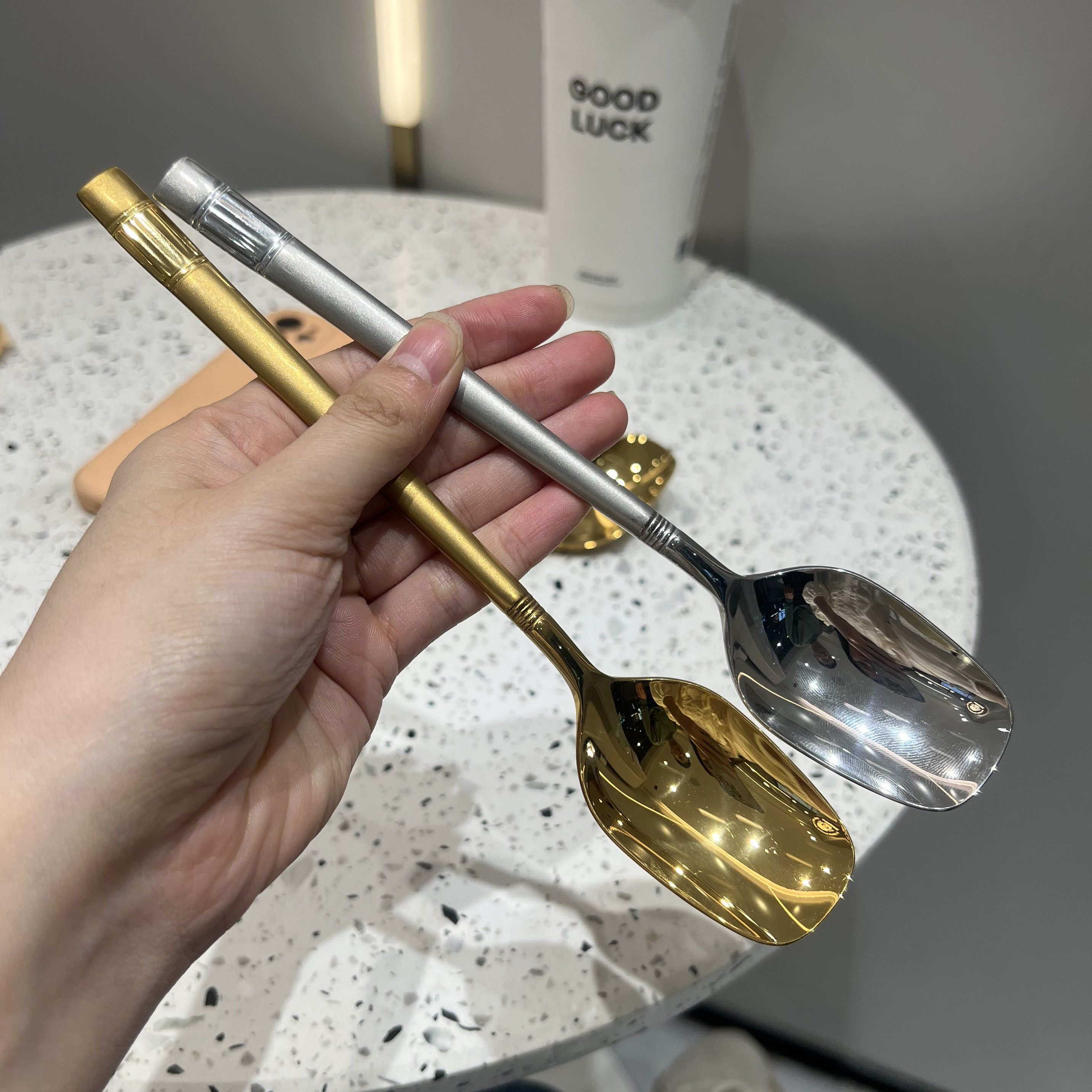 INS Style Cutlery Korean Style Flatware Stainless Steel Dining Tea ...