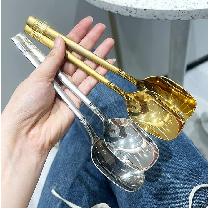 INS Style Cutlery Korean Style Flatware Stainless Steel Dining Tea ...