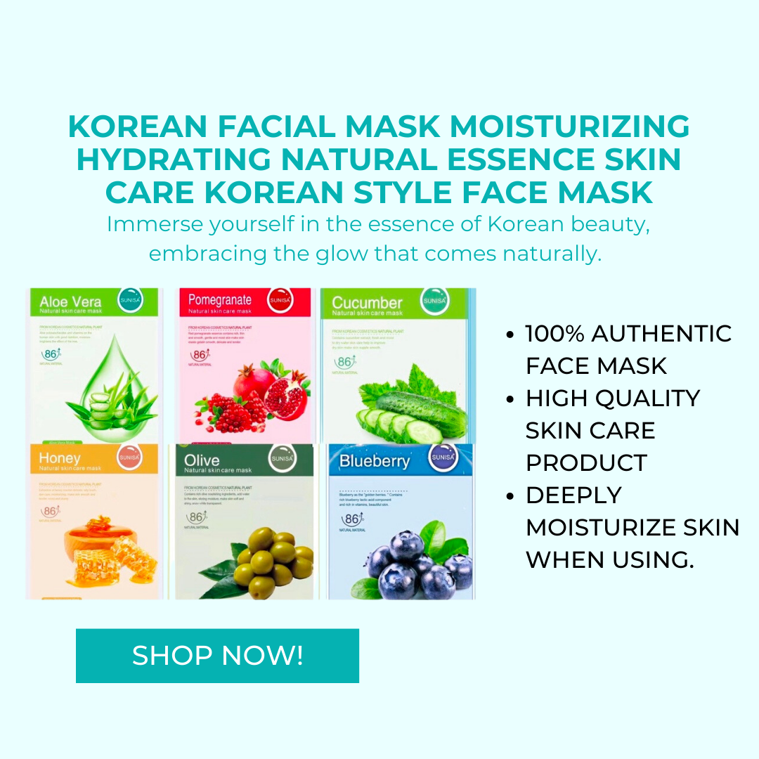 Korean Facial Mask Moisturizing Hydrating Natural Essence Skin Care ...