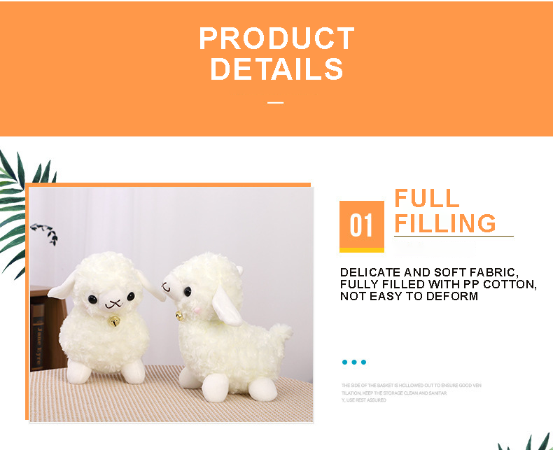 25cm cute White Sheep stuffed toy Plush Doll Toys Home Decoration gift ...