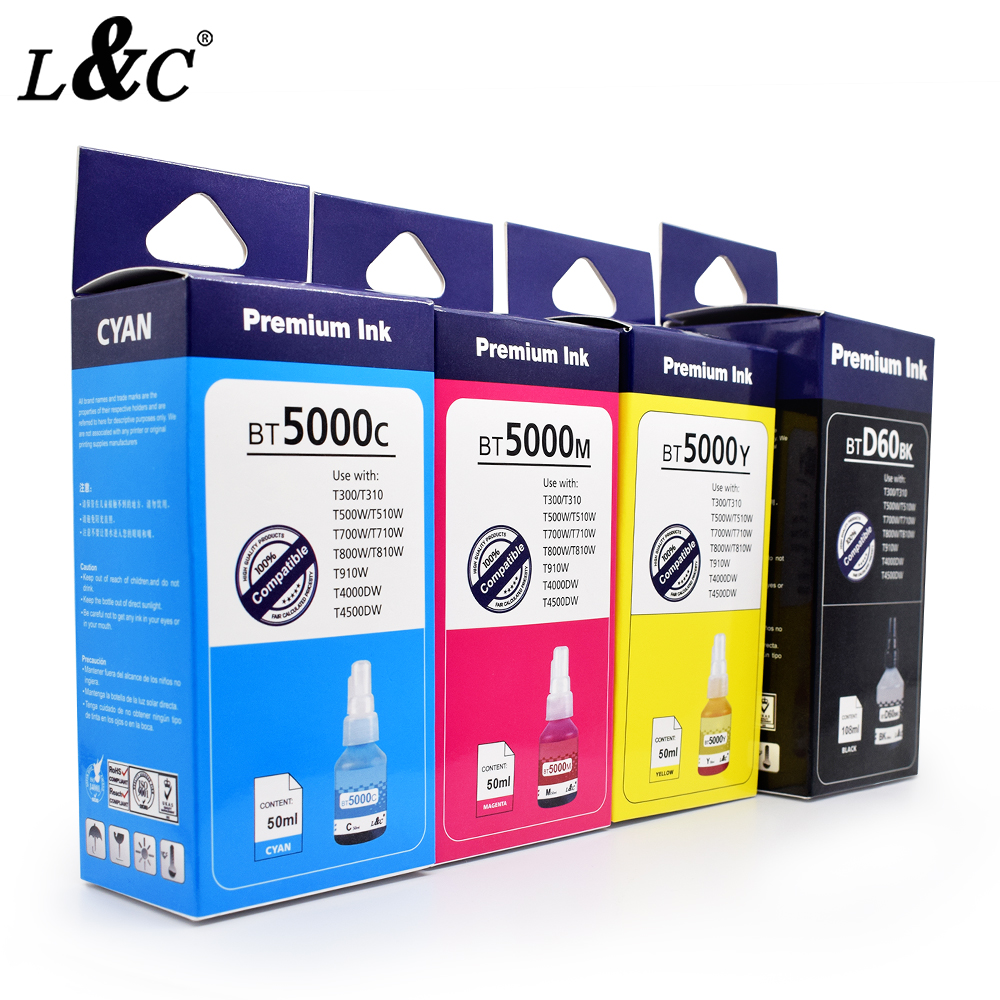 L&C Refill For Brother Ink BTD60 BT5000 BT6000 Dye Ink For Printer DCP ...