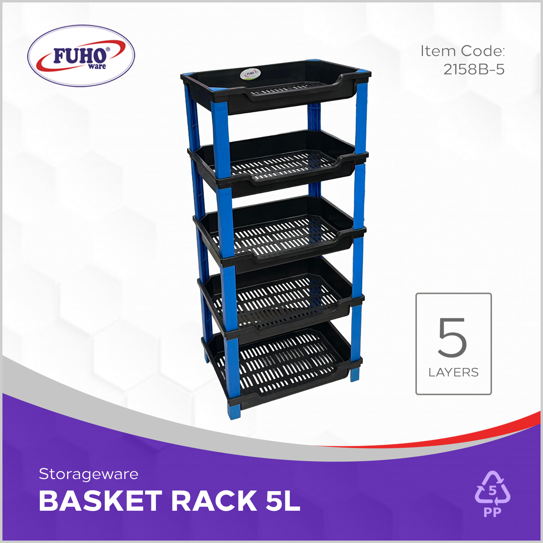 FUHO 4 Layers Multi-Purpose Rack - #2158B-4L, Multi-Purpose Plasticware ...