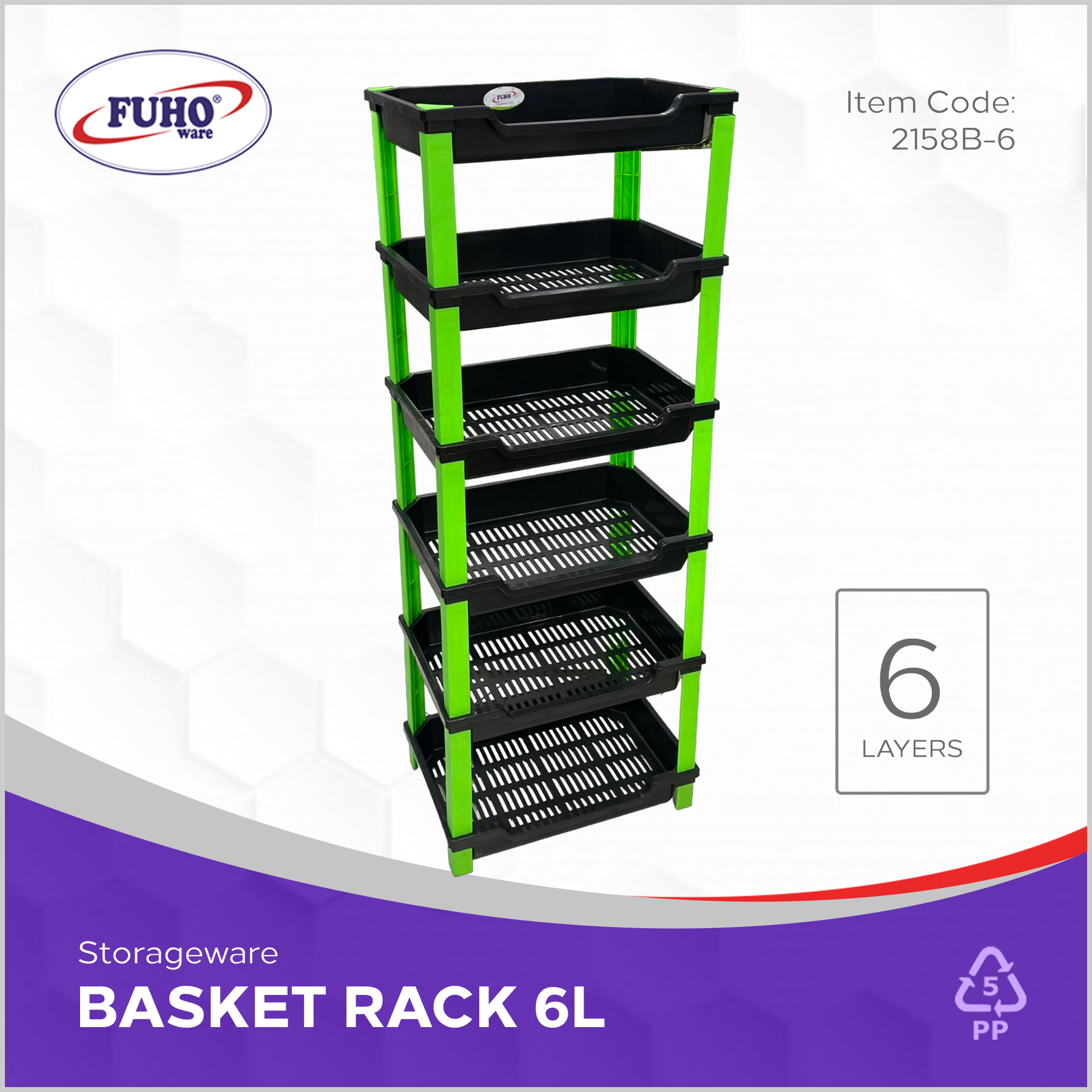 FUHO 4 Layers Multi-Purpose Rack - #2158B-4L, Multi-Purpose Plasticware ...