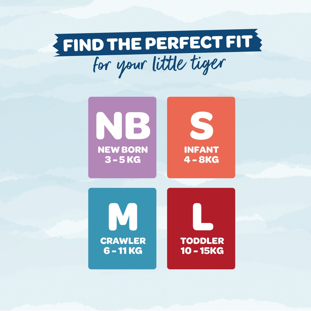 Hey Tiger Tape Diaper, Jumbo Pack - Newborn | Shopee Philippines