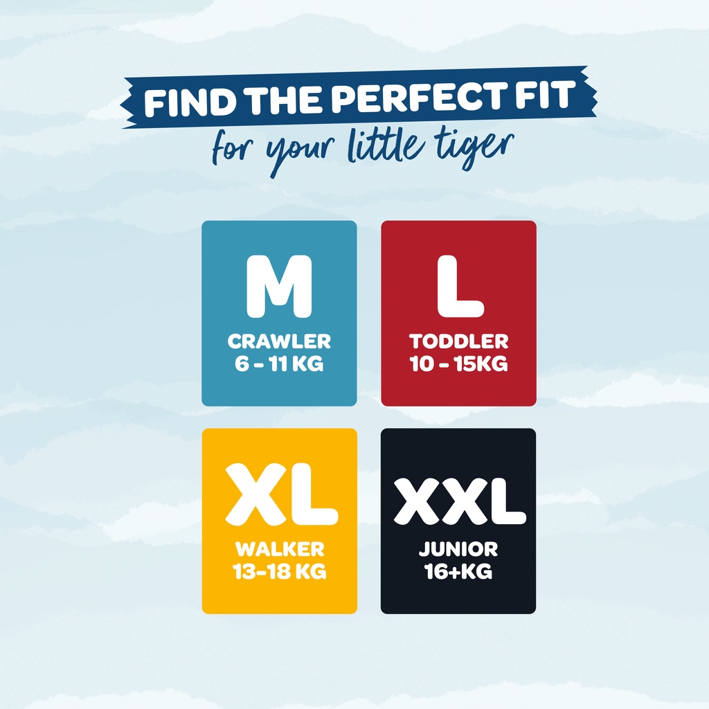 Hey Tiger Diaper Pants, Jumbo Pack - Xl, 46 Pads | Shopee Philippines