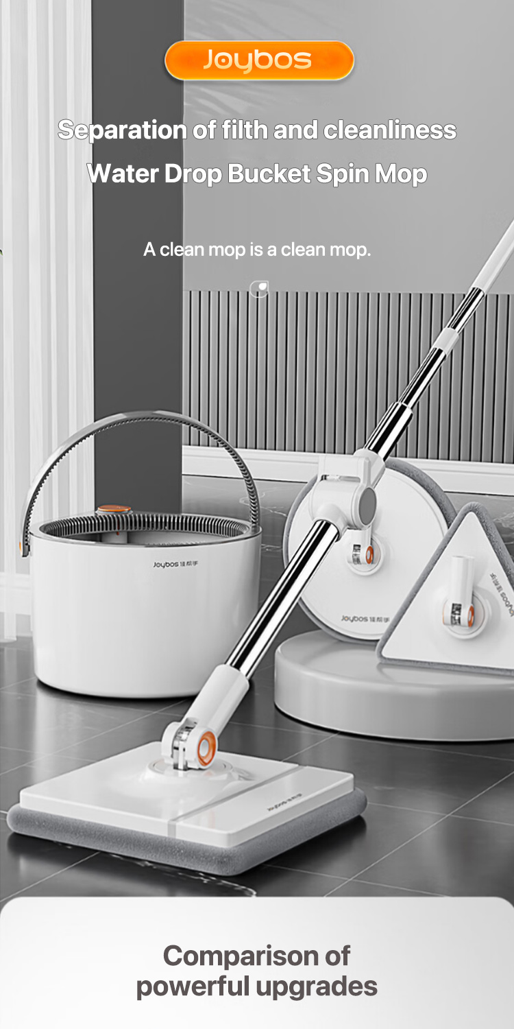 Joybos Self Wash Spin Mop 360 Spinner Flat Mop Clean and dirty water separation tank mop cloth ...