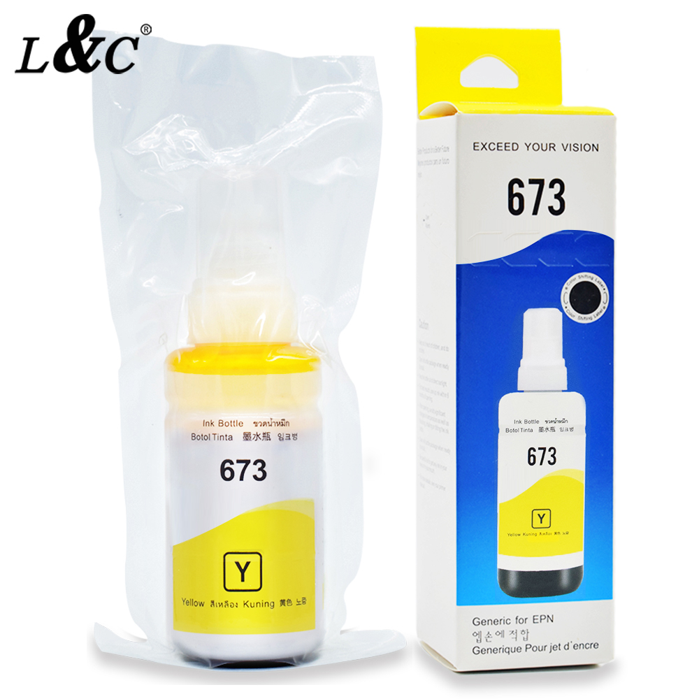 L&C 673 Ink Refill ink for Epson L800 L801 L805 L810 L850 L1800 L ...