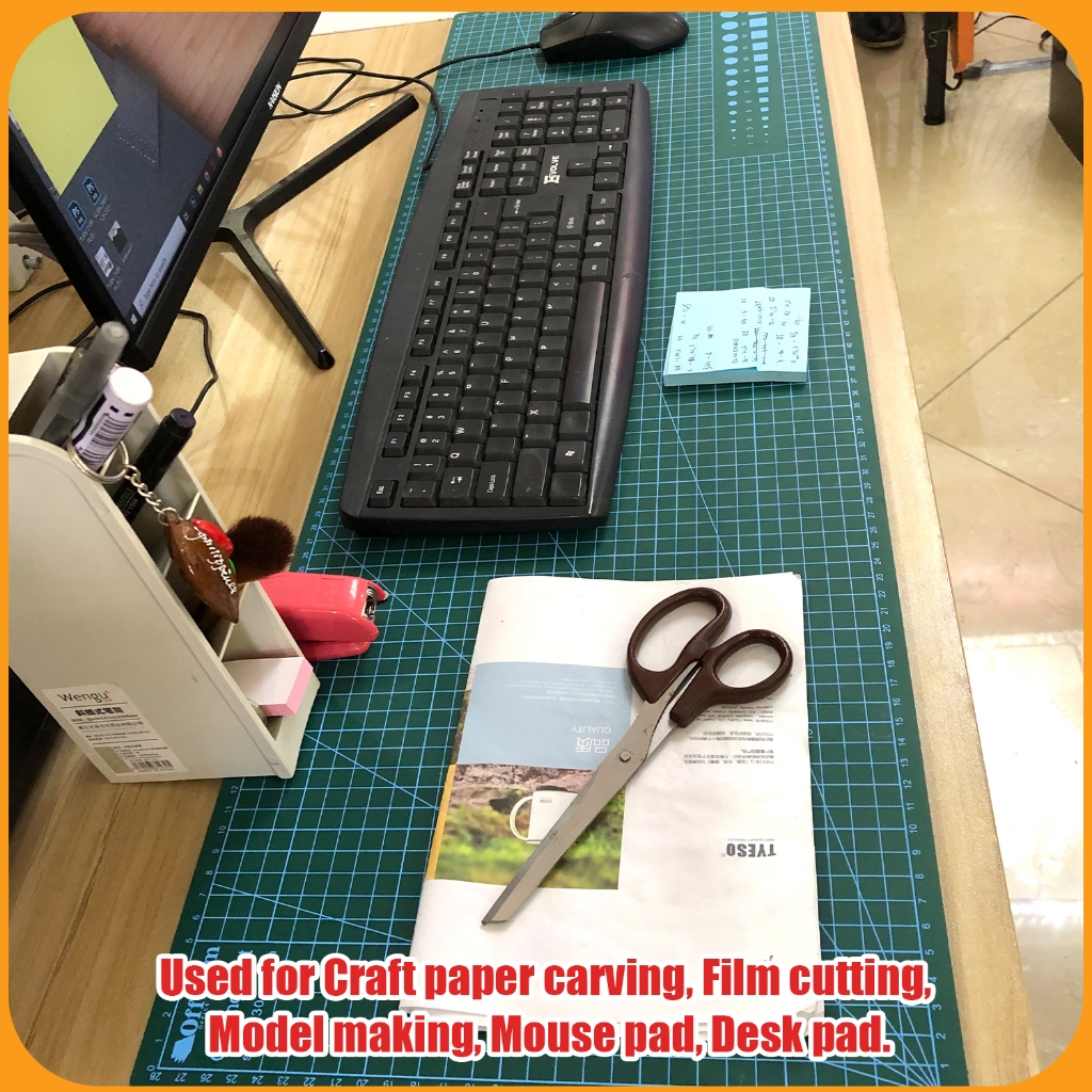 PVC Self-Healing Cutting Mat 90*30cm Mouse Pad Double-sided DIY Tool ...