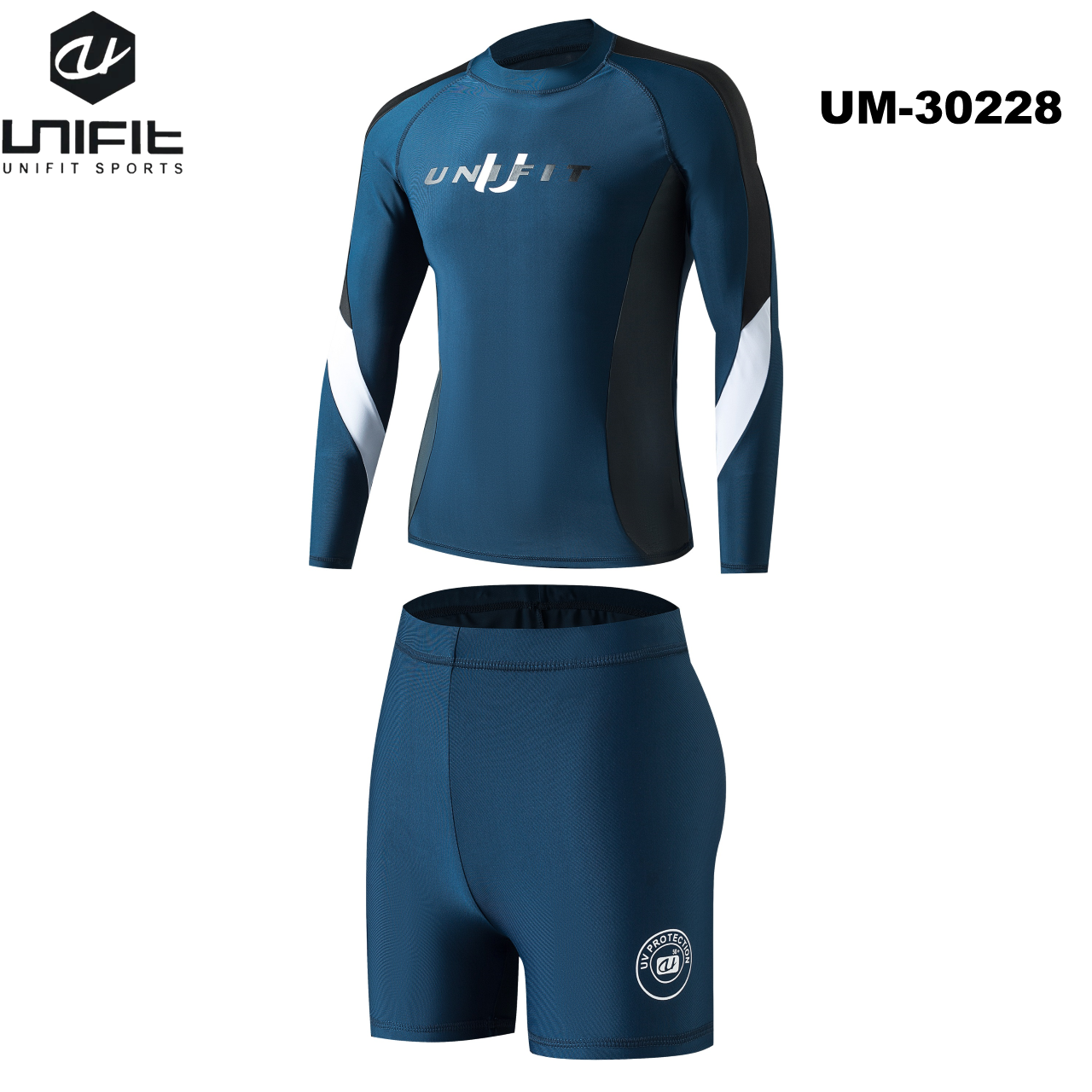 UNIFIT Men's Rash Guard Swimsuit Swimwear Dri-Fit Rush Guard Terno UM ...