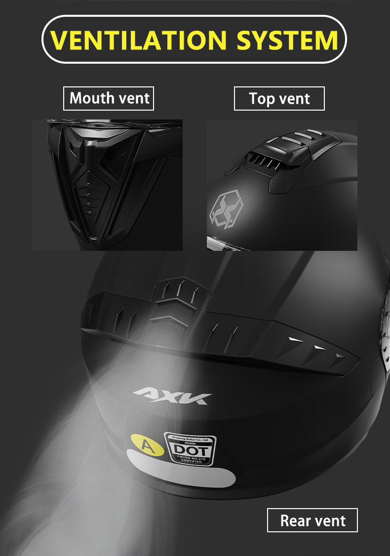 AXK 900 Motorcycle Helmet Modular Helmet Open Half Face Helmet Off Road ...