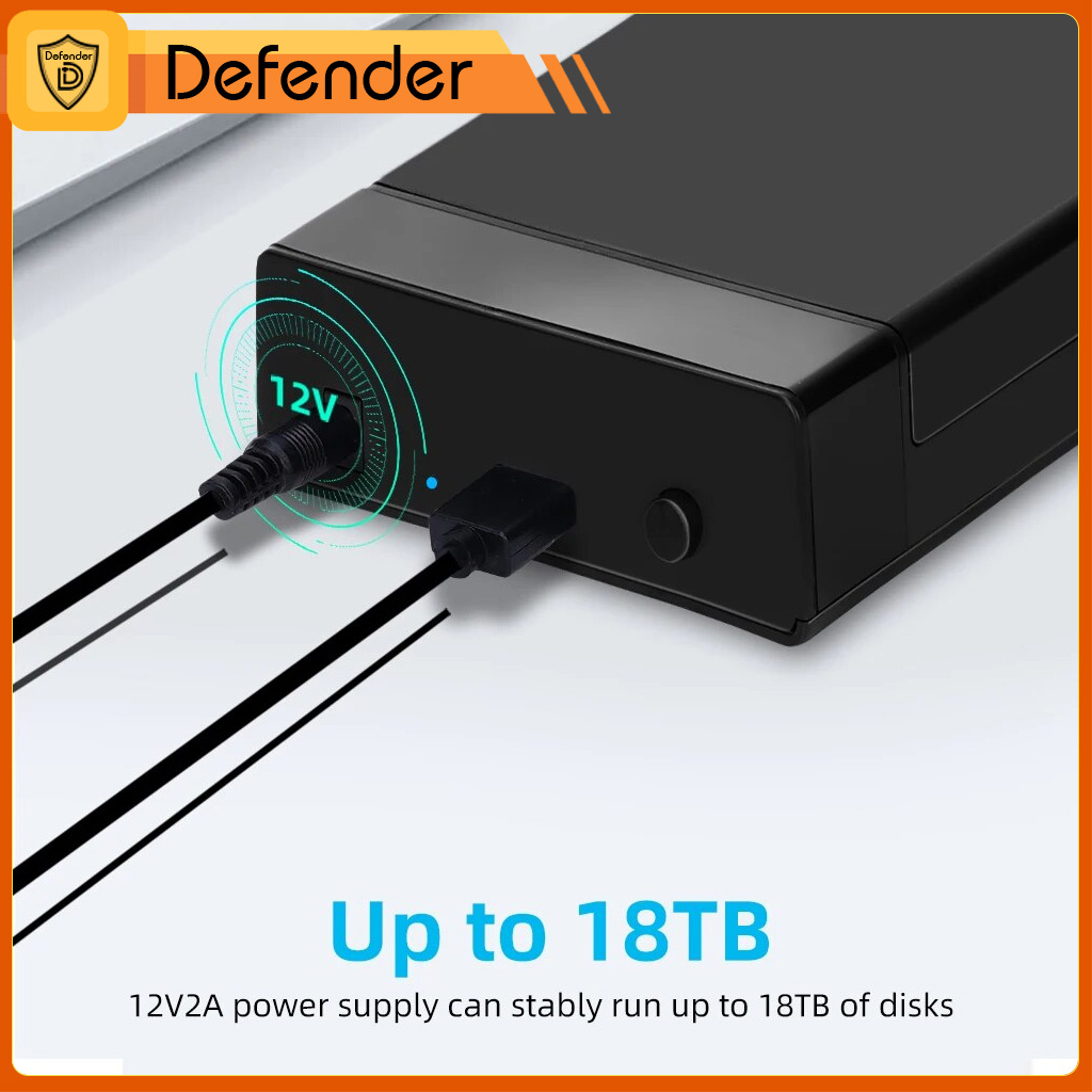 SSD HDD Case USB3.0 Portable Hard Drive Enclosure External 3.5 inches ...