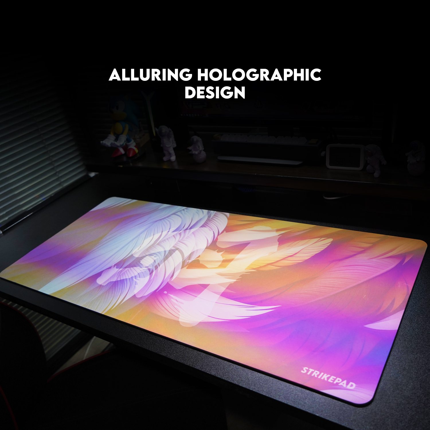 Fantech STRIKEPAD Mouse pad Holographic Design Anti-Slip Base & Ultra ...