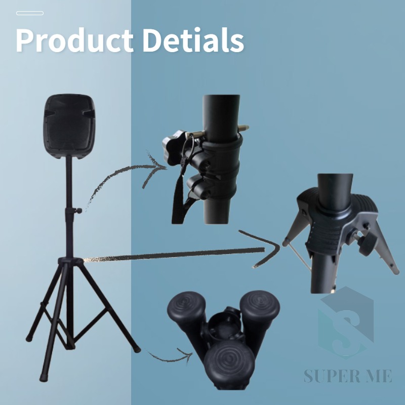 SPS-502 djustable Speaker Stand Professional Tripod Base Speaker Stand(Black) | Shopee Philippines