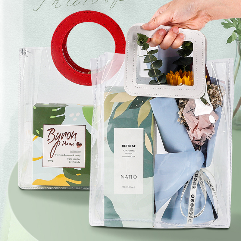 PVC Transparent Bags Souvenir Tote Bag Gift Bag Wedding party Candy Bag ...