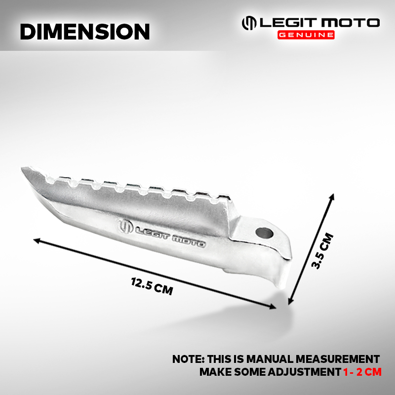 LEGITMOTO YAMAHA NMAX V2 ALLOY REAR FOOTREST ASSY FOOTPEG WITH BRACKET ...