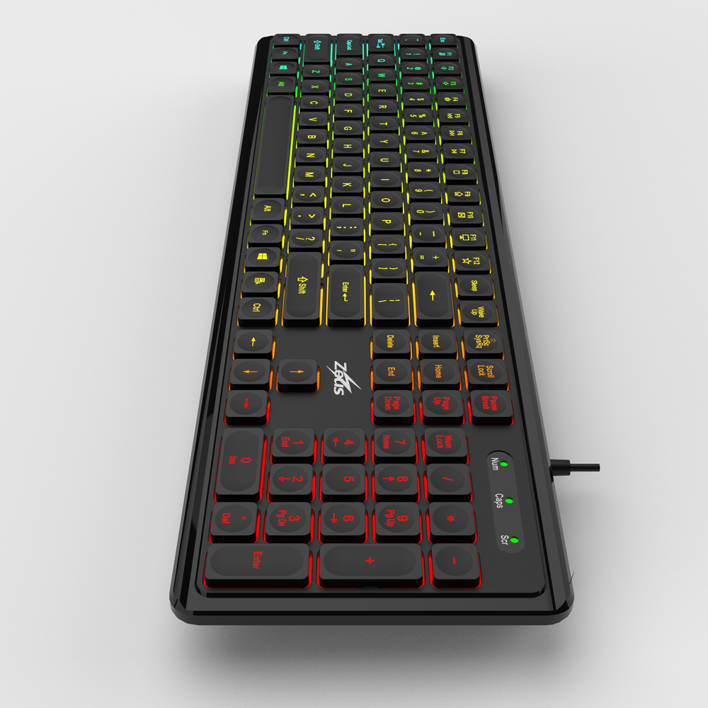 Zeus K-900 ( Dark Spectre ) LED Backlit Key Illuminate Keyboard With ...