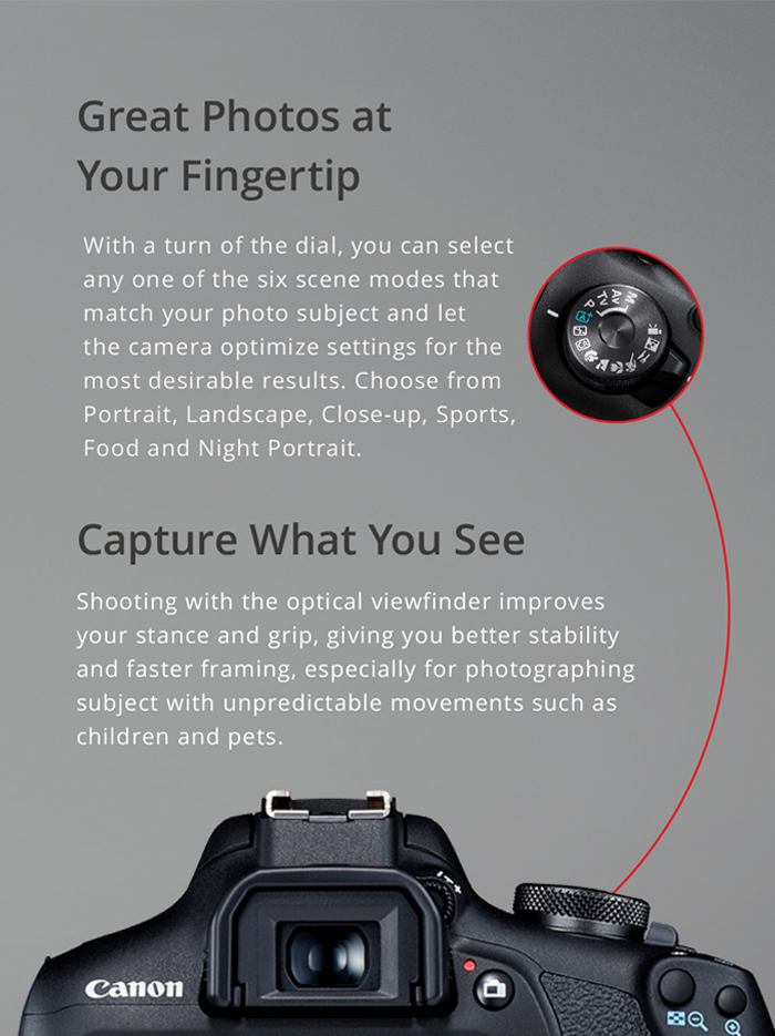 Canon EOS 1500D DSLR Camera with 18-55 IS II Lens W/ FREE 32GB SD Card ...