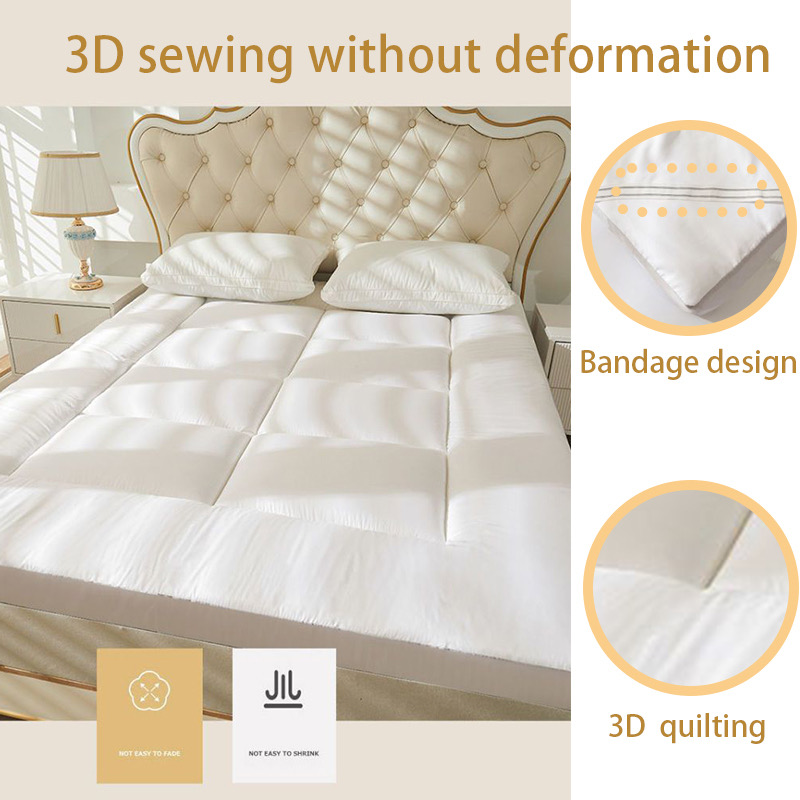 FEEMA 13cm Foam Mattress Thicker, Topper Foldable Queen Velvet Soft Bed ...