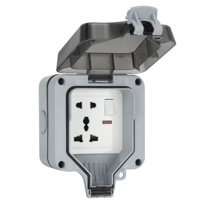 Hoba IP66 Waterproof Outdoor Wall Socket Weatherproof Socket Outlet ...