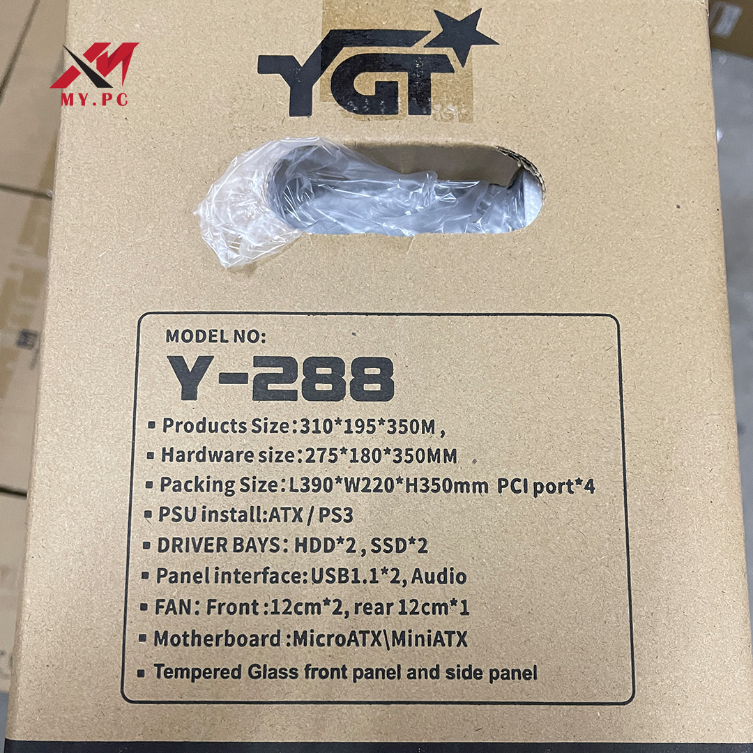 YGT Y-288 Tempered Glass Gaming PC/ Desktop Case M-ATX / MINI-ITX ...