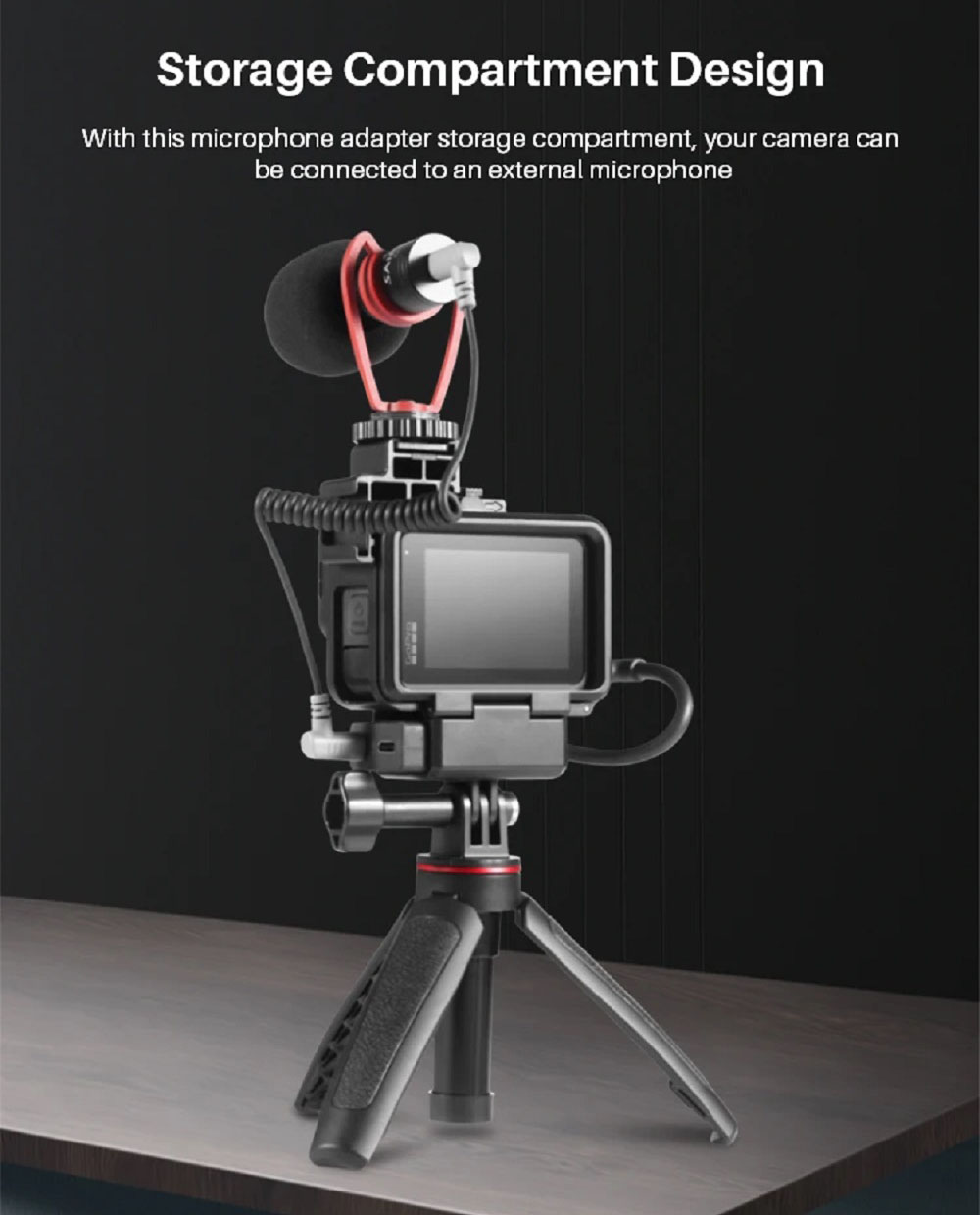 ULANZI G9-4 Protective Expansion Housing Vlog Frame Cage for GoPro Hero 12, 11, 10, 9 Action ...