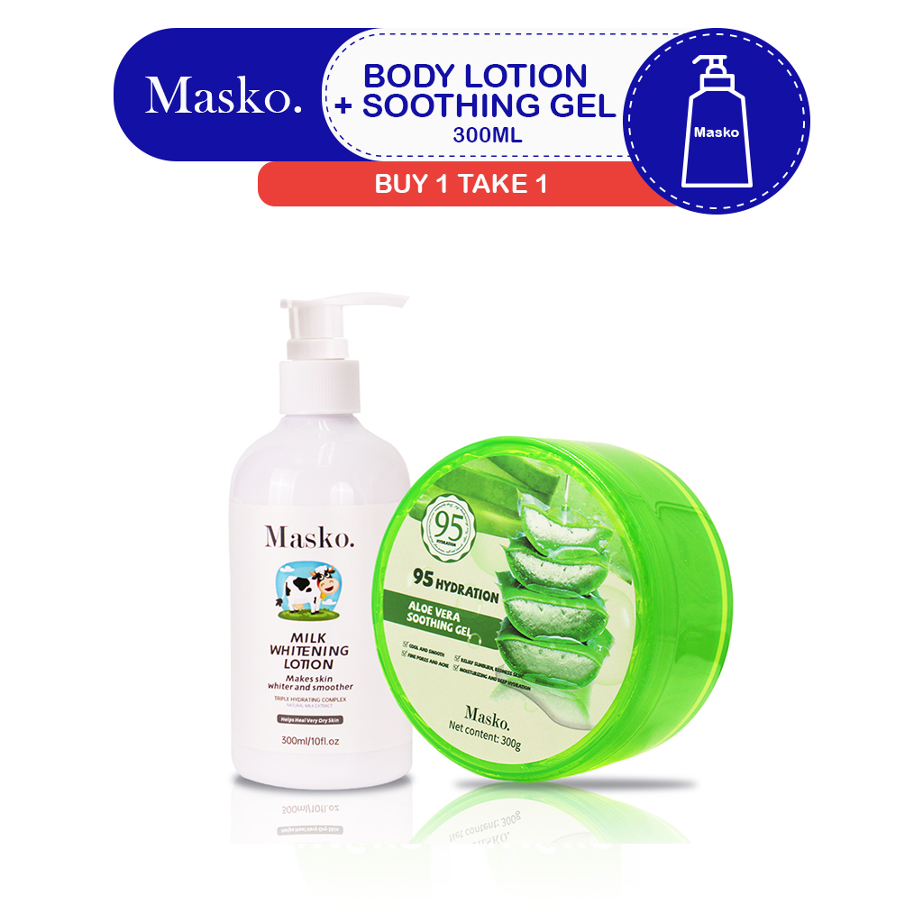 Buy 1 Take 1 Masko. Whitening Moisturizing Body Lotion and Aloe Vera ...