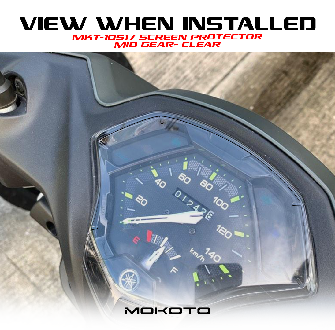 MOKOTO YAMAHA MIO GEAR SPEEDOMETER SCREEN PROTECTOR ANTI-SCRATCH CLEAR ...