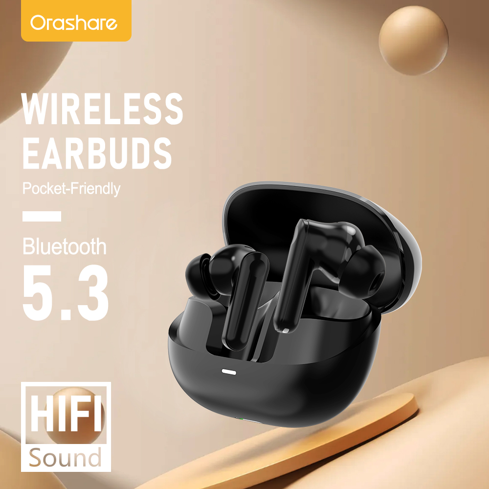 Orashare TW02 TWS High Stereo Sound Earbuds Wireless 5.3 Headset With Mic | Shopee Philippines