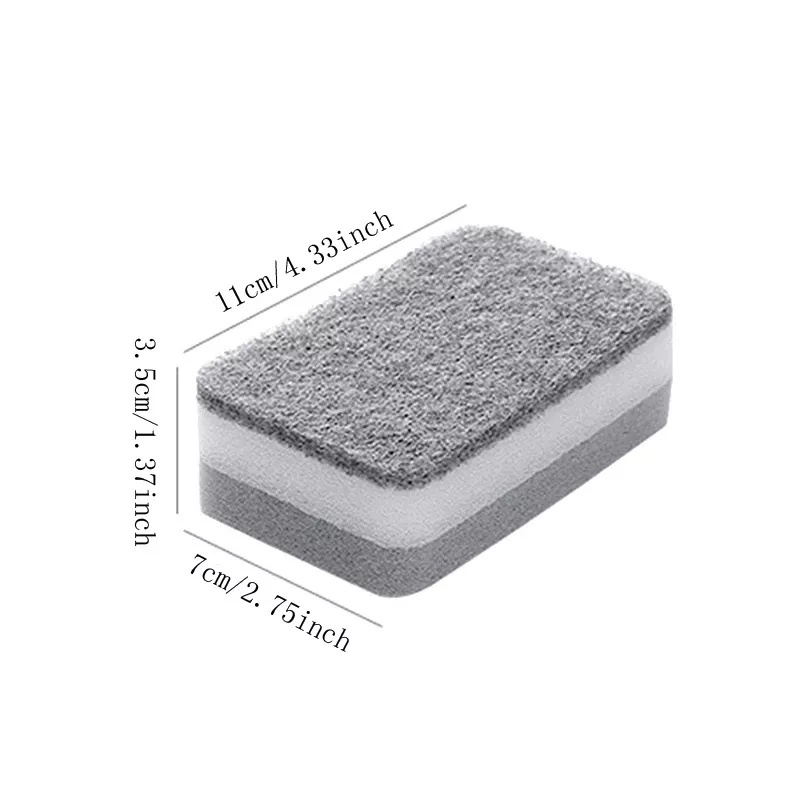Oil Scouring Pad Dishwashing Tools Sponge Set Magic Sponge | Shopee ...