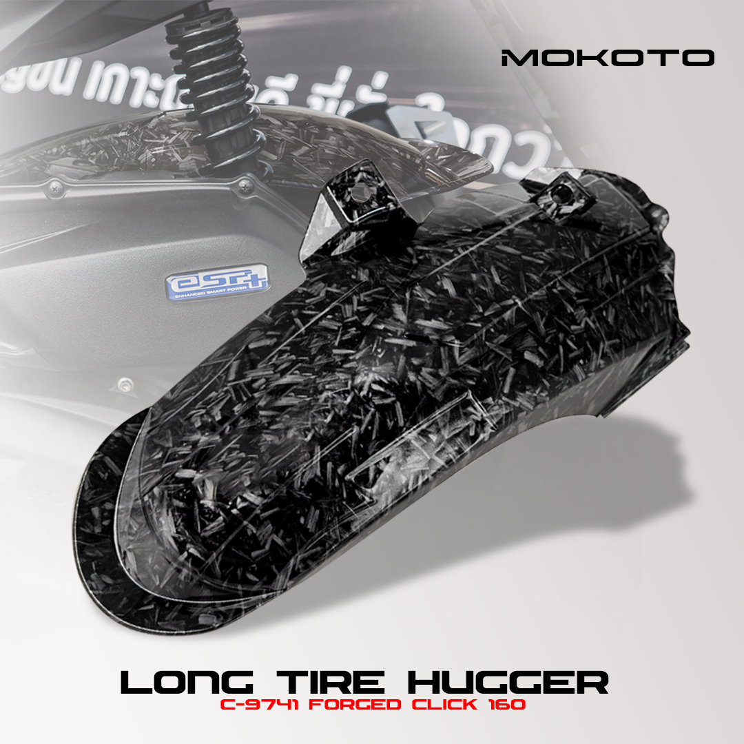 HONDA CLICK 160 TIRE HUGGER LONG C-9164 REAR FENDER MUD GUARD FOR HONDA ...