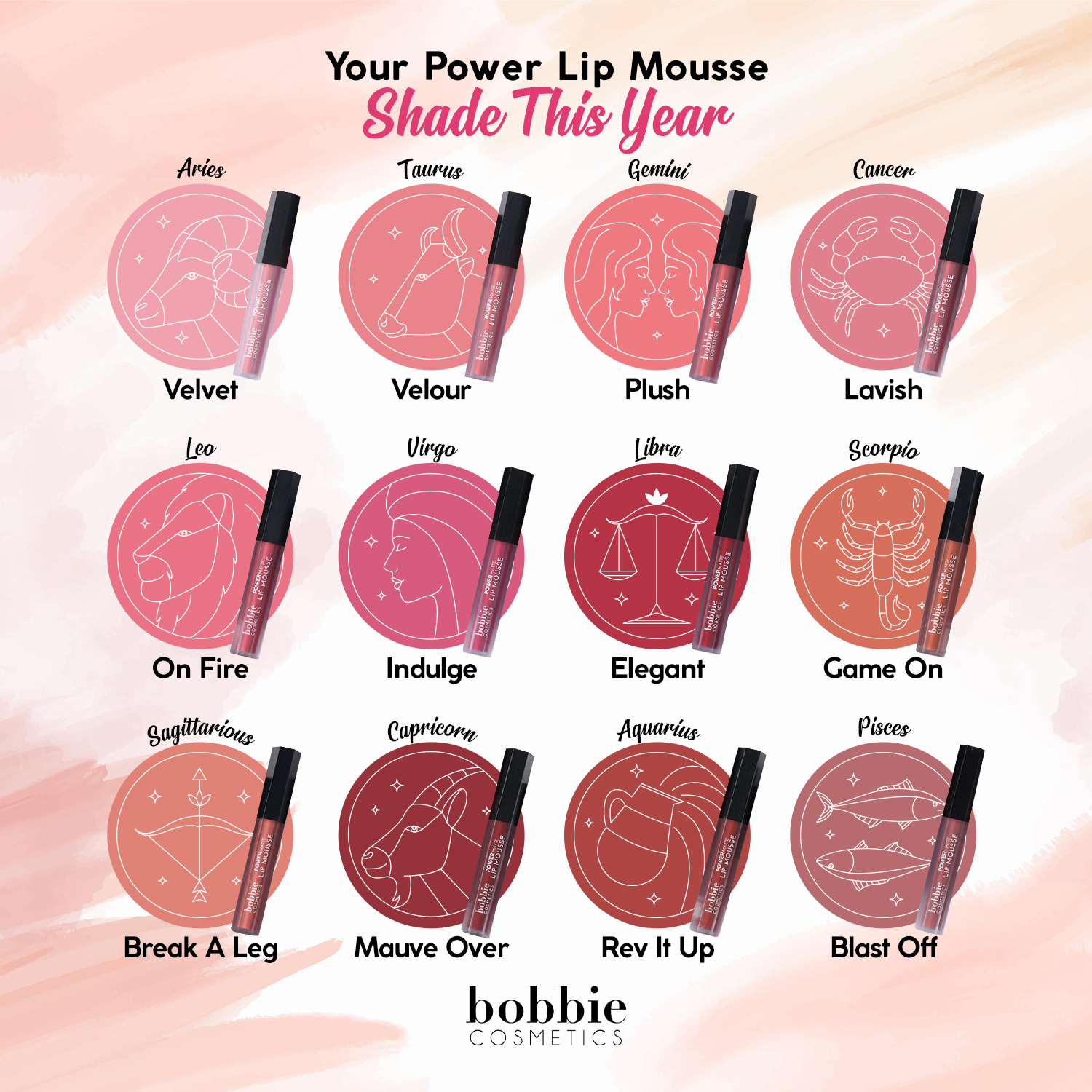 Bobbie Cosmetics Power Matte Lip Mousse 4g | Shopee Philippines