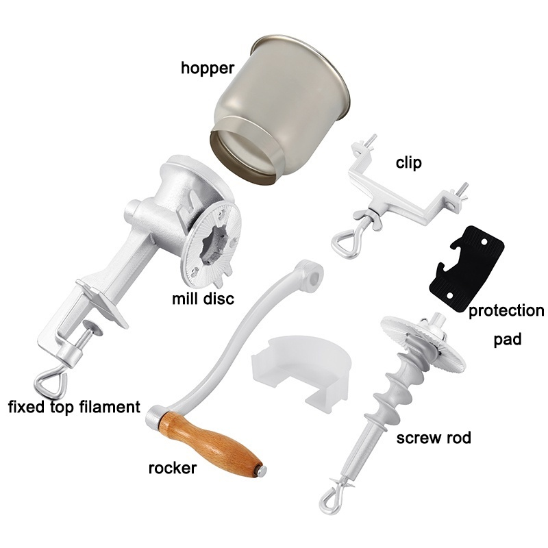 Corn Mill Rice Peanut Miller Manual Grinder Grain Blender Corn Peeling ...