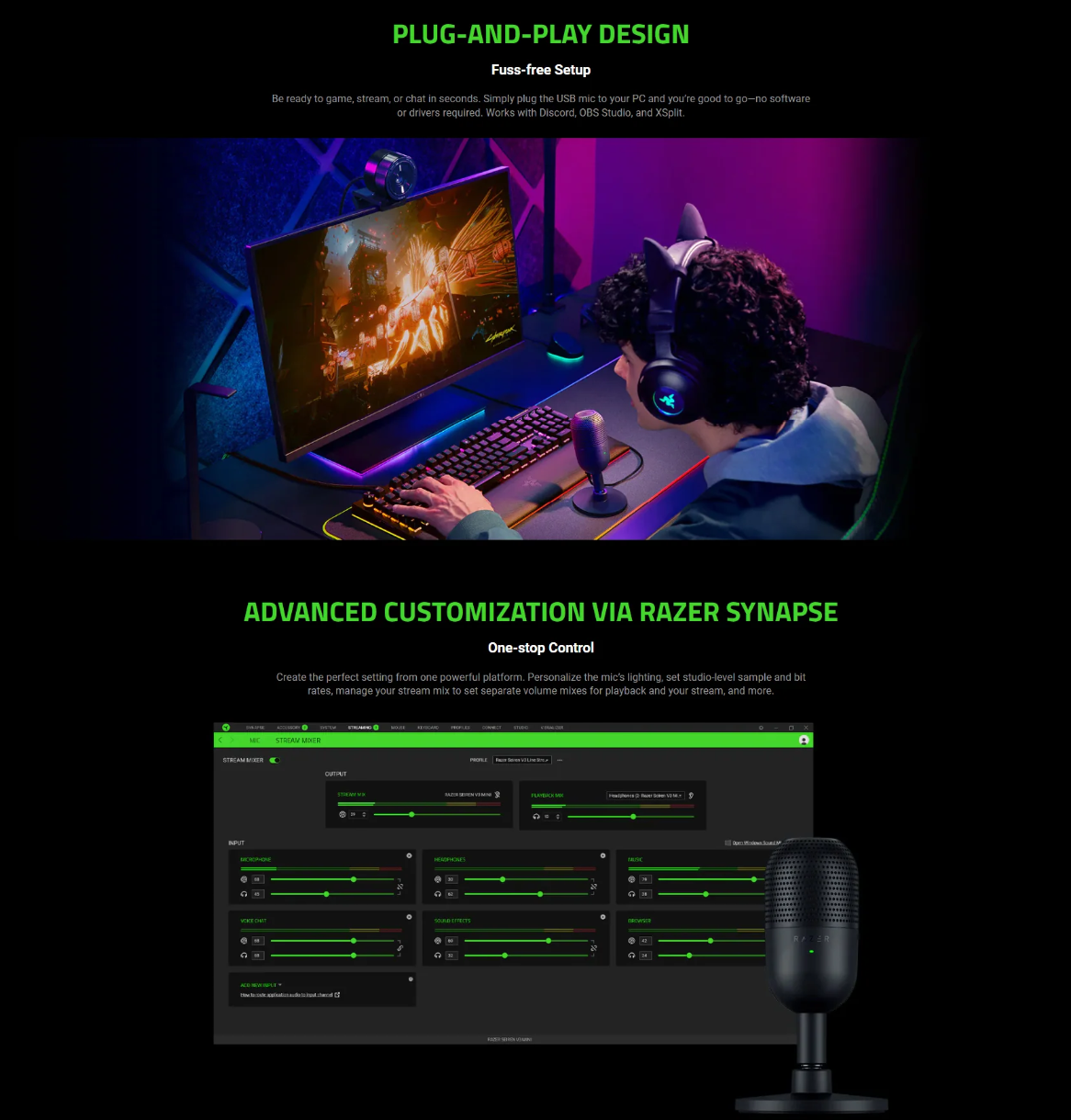 Razer Seiren V3 Mini Ultra-Compact USB Microphone | Shopee Philippines