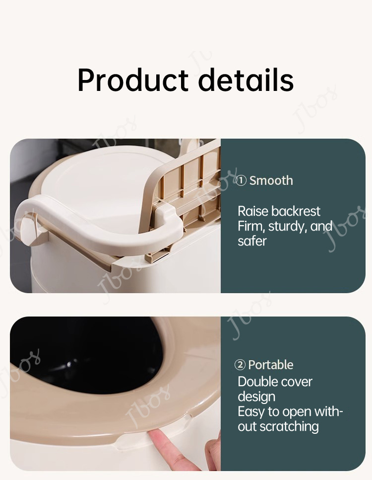 Jbos Arinola for Adult Portable Toilet Bowl Mobile Plastic Toilet for ...