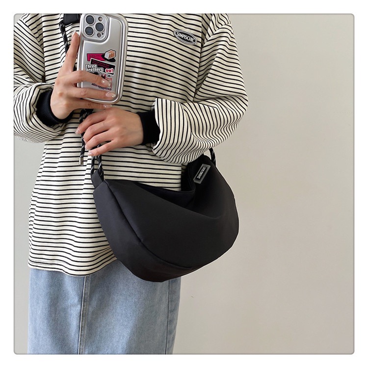 Mumu 5044 Japanese Drawstring Casual Nylon Women Sling Bag Shoulder ...