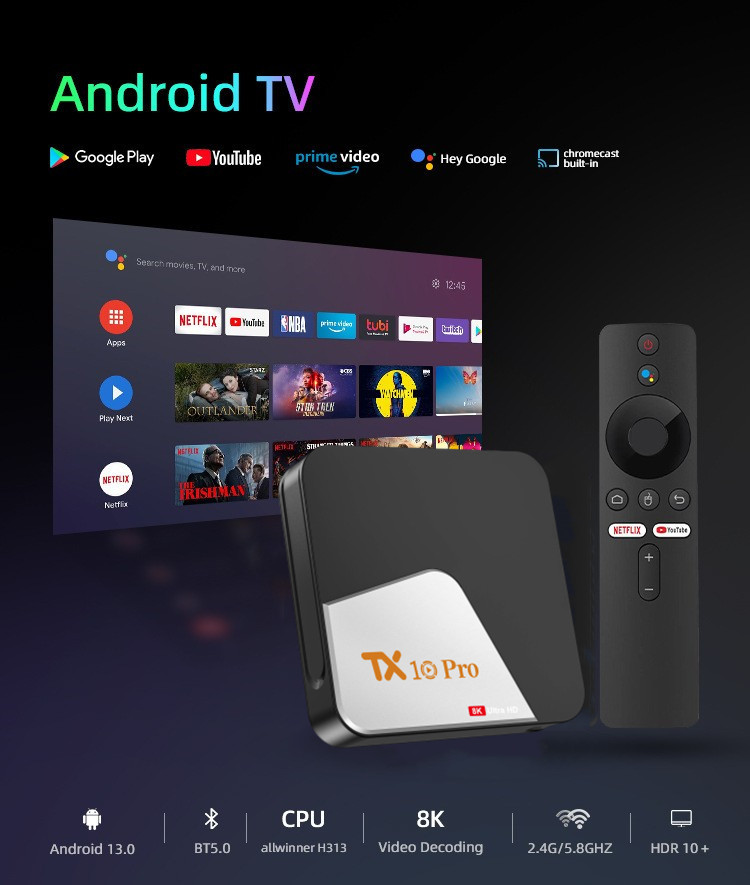 Smartifact TX10 Pro Ultra HD 4K Smart TV Box Android 13.0 Ultra HD 4K ...