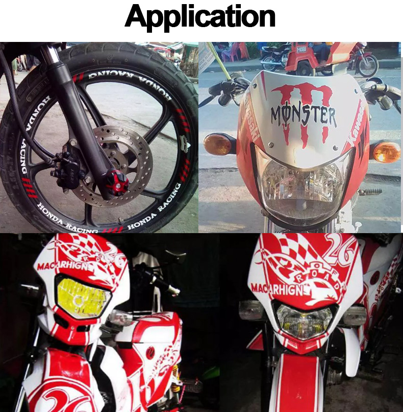 Ceyes DIY Car Sticker Car Decal Motorcycle Car Interior Design Adhesive ...