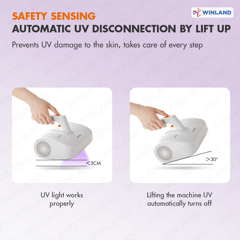 Gaabor by Winland Handheld Dust Mite Vacuum Cleaner 200ml Dust Barrel ...