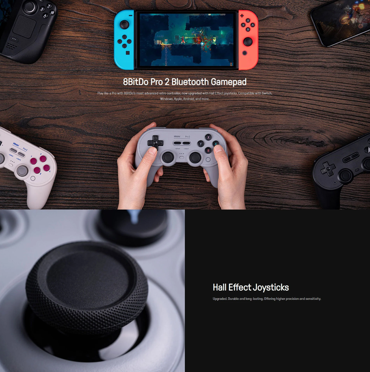 8bitdo Pro 2 Bluetooth Gamepad Hall Edition (Switch/Windows/Apple/MacOS/Steam) | Shopee Philippines