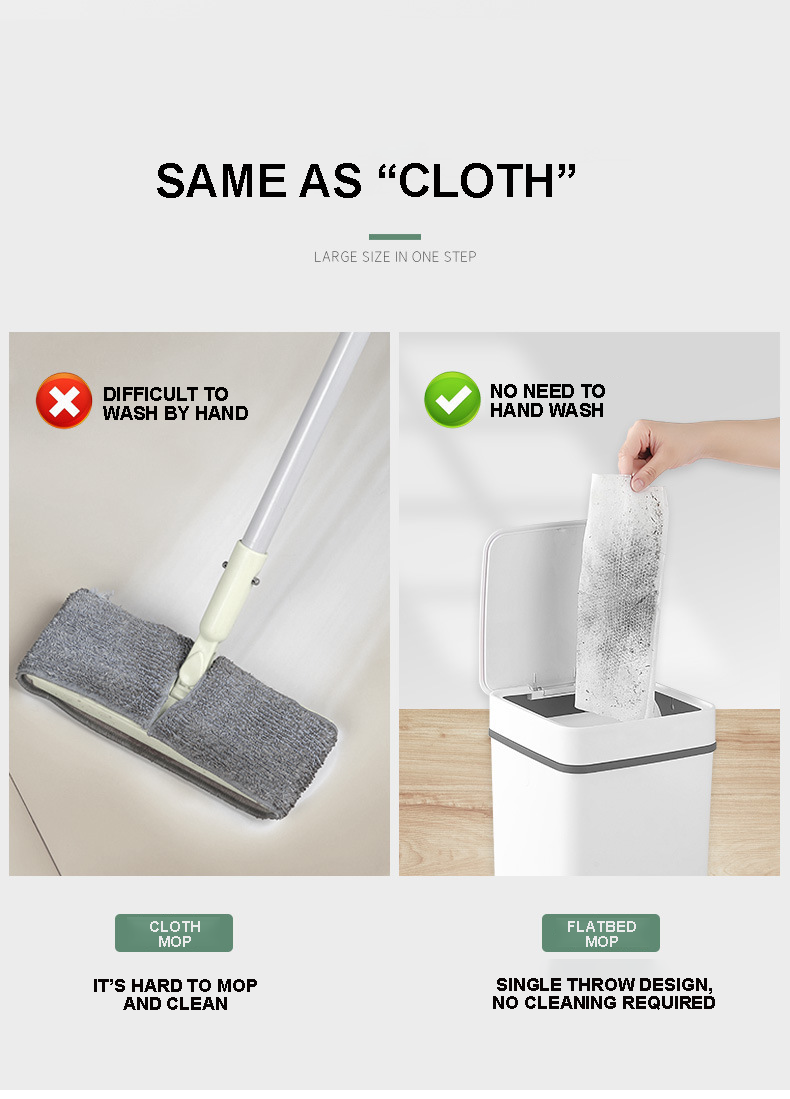 electrostatic dust removal mop disposable flat mop Electrostatic Paper ...