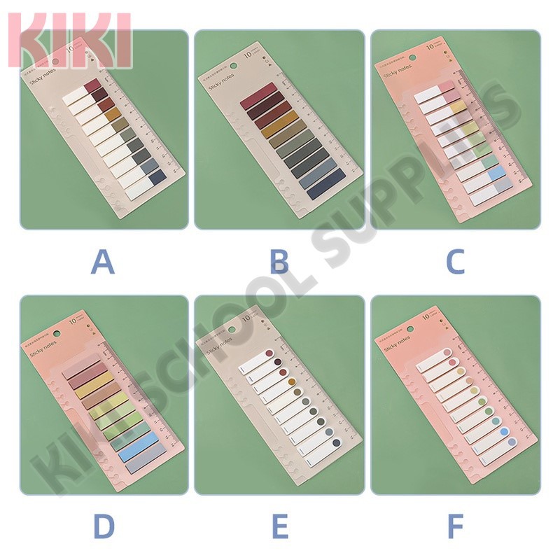 KK 200PCS Colorful Sticky Note Memo Pad Lable Sticker Bookmarks Notepad ...