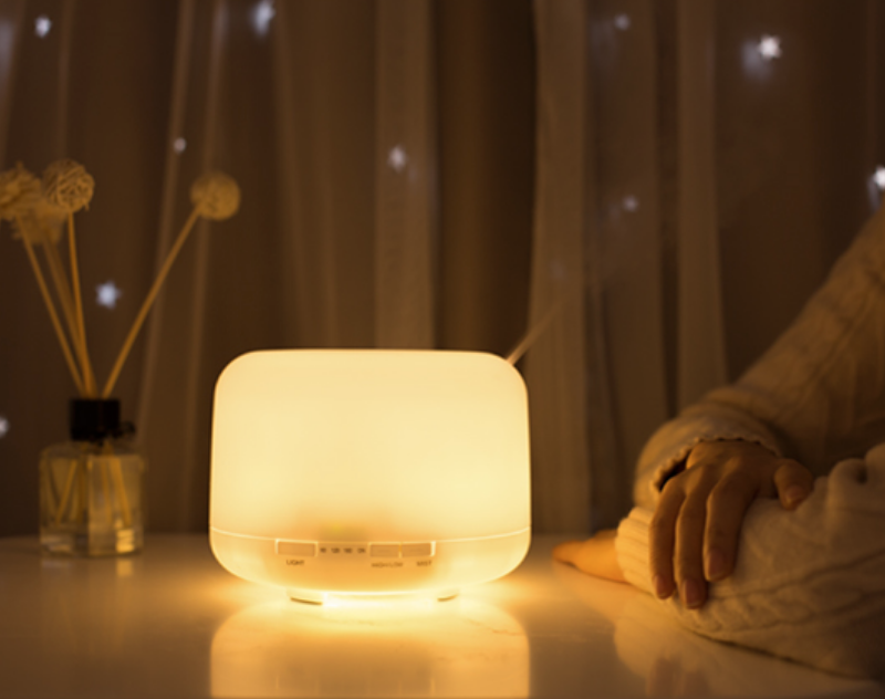 500ML Ultrasonic Humidifier Air Humidifier Anti-Burn Aroma Diffuser ...