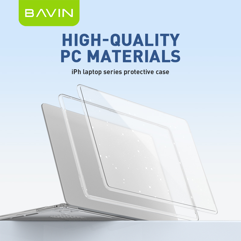 BAVIN C05 Transparent Glitter Laptop Case w/ Free Keyboard Protection ...