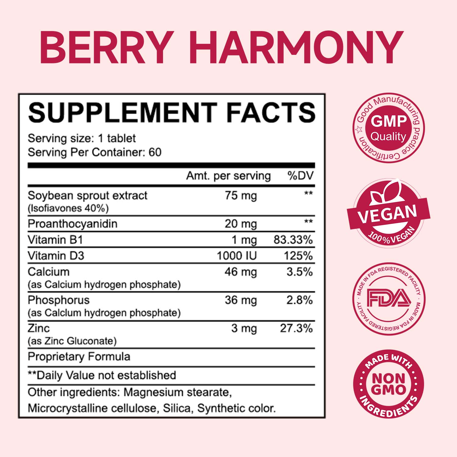 Omilay Berry Harmony Tablet Supports Hormonal Balance Women Wellness ...