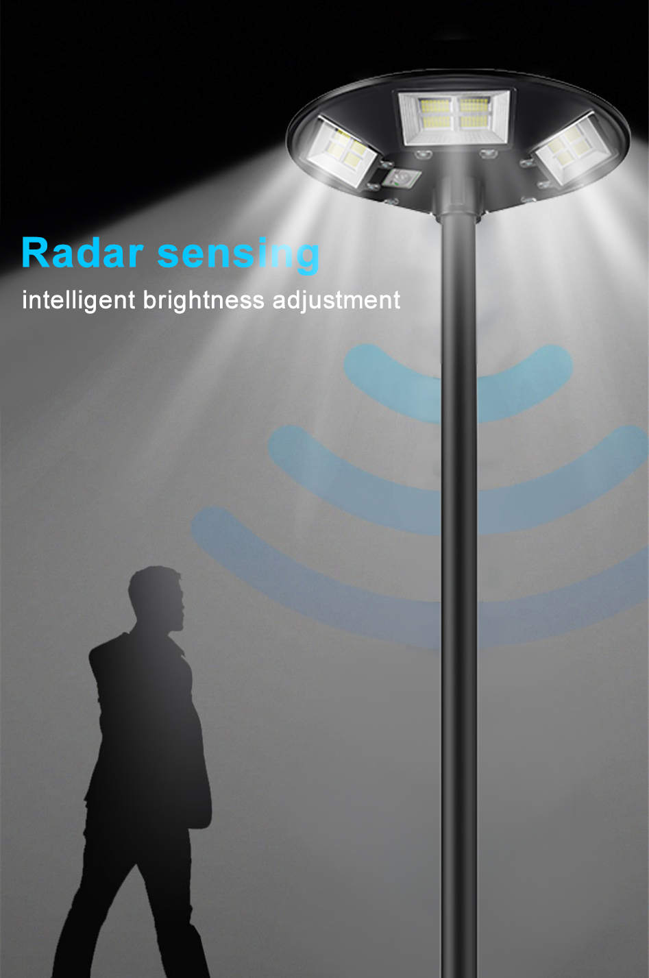 UFO Solar Street Light Waterproof IP67 Outdoor Lights Led Lamp Street Light With Remote Control ...